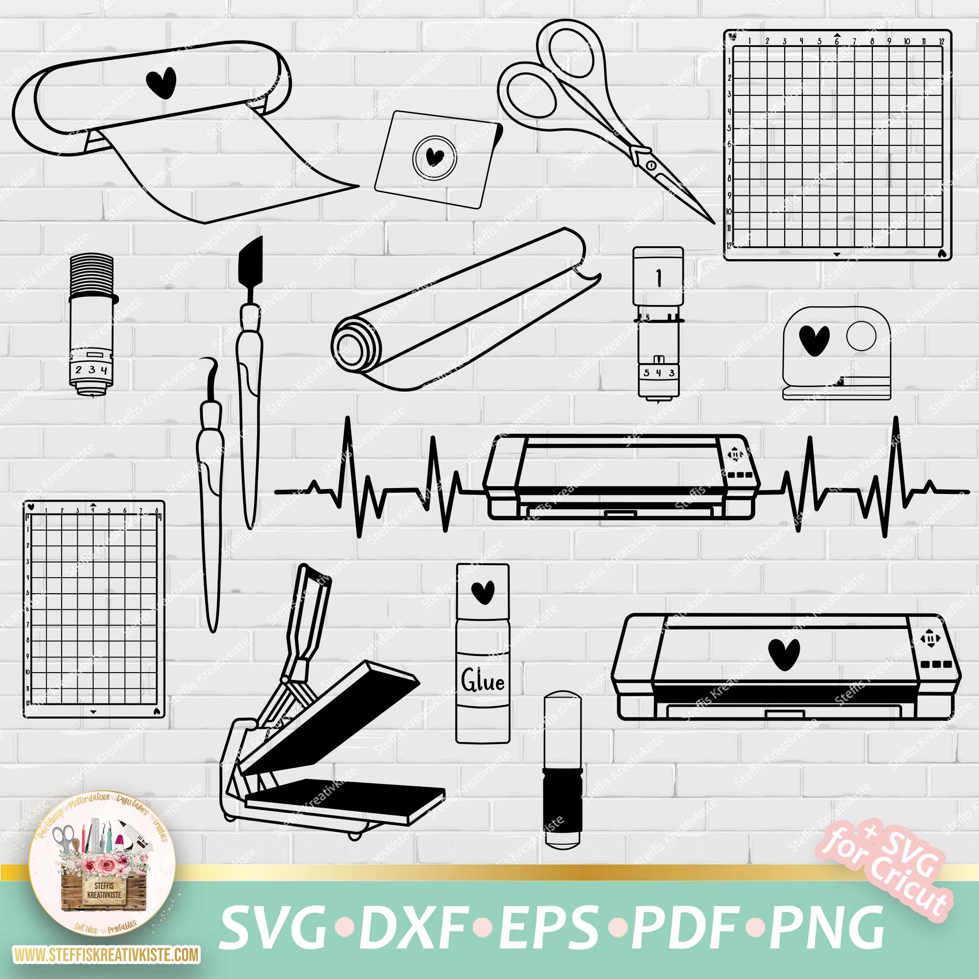 Plotterdatei Plotten Sammlung - Plotterzubehör in SVG, PNG, DXF