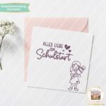 Plotterdatei Bundle Einschulung Mädchen mit Sprüchen SVG