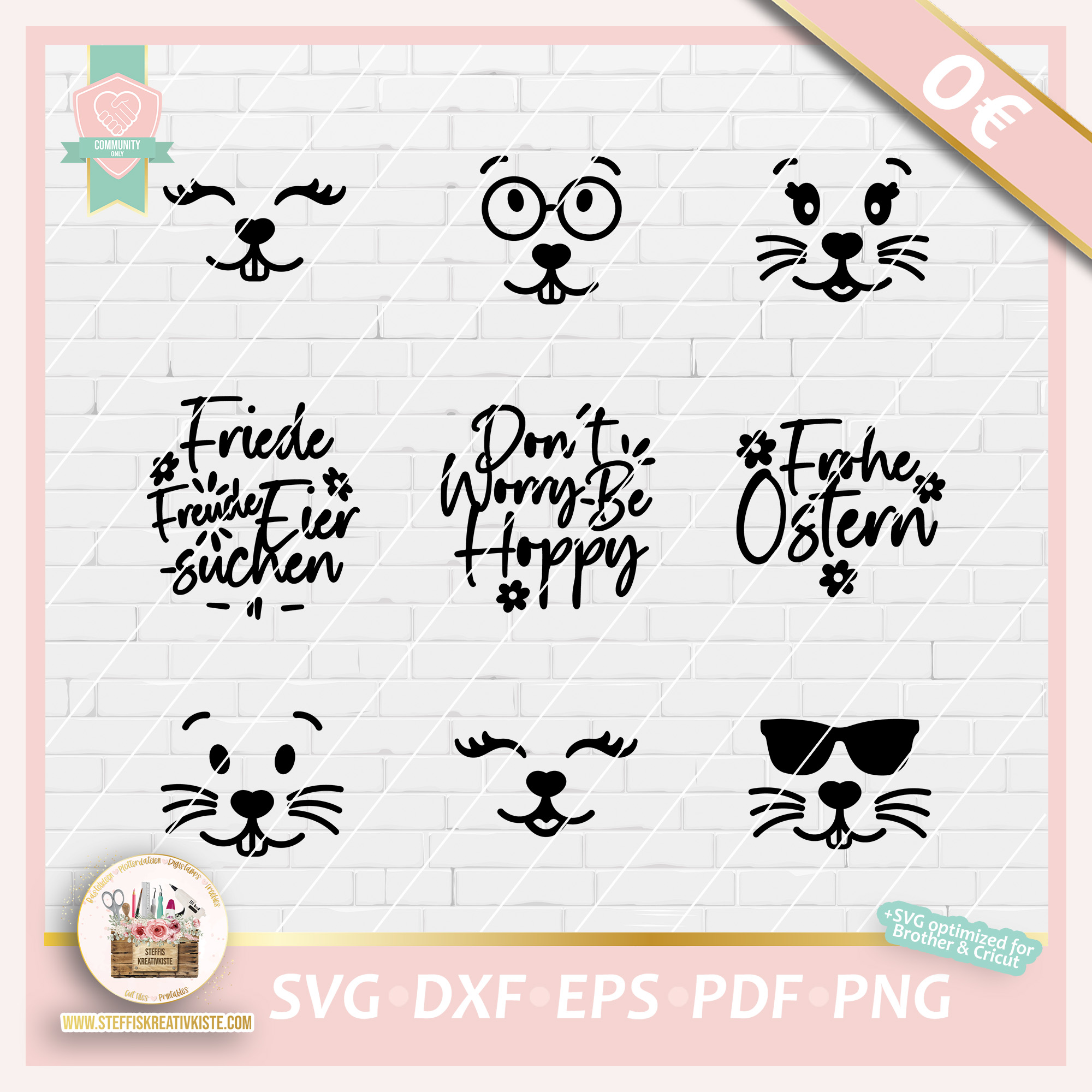 Plotterdatei Be Hoppy is 0€ Datei lustig in SVG, PNG, DXF