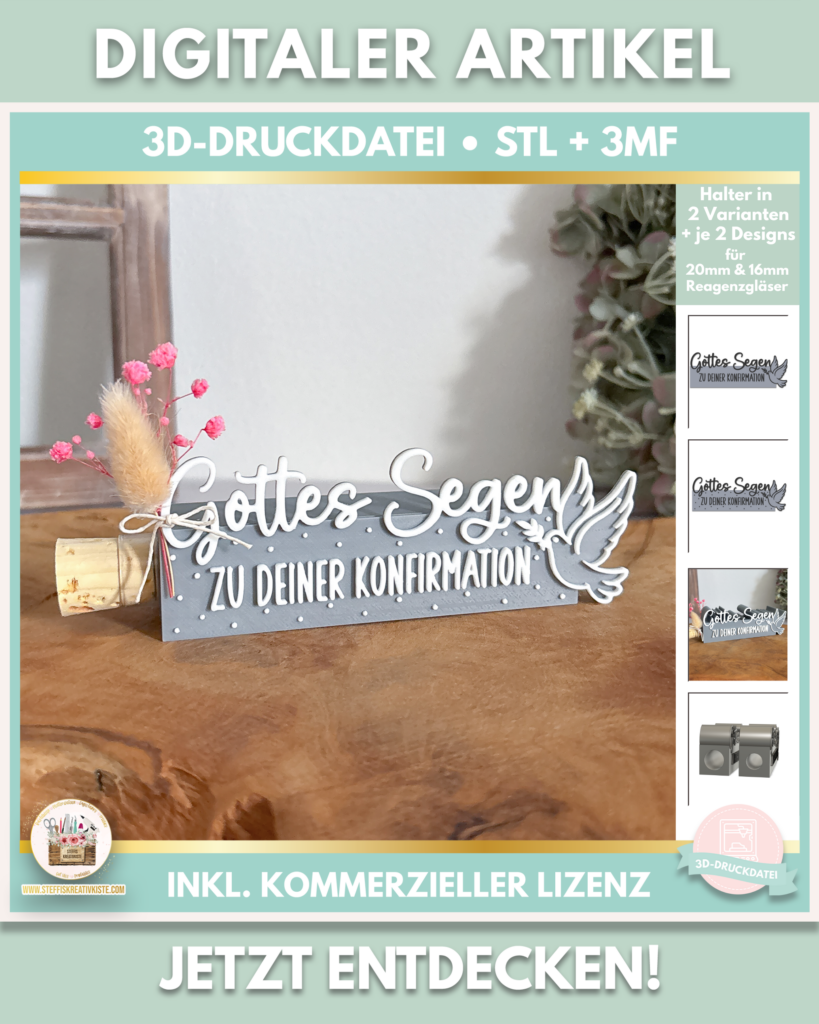 3D-Druckdatei Gottes Segen Konfirmation Geldgeschenk in 3MF